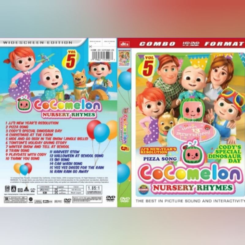 Children's Animated Song Cassette - COCOMELON 5 - Nursery Rhymes - HD ...