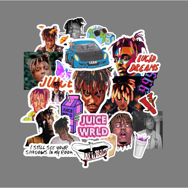 Juice Wrld Sticker Pack - Waterproof Laminated | Shopee Singapore