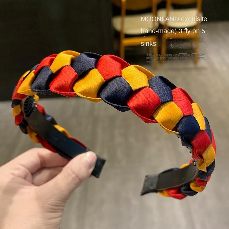 Spot Hair Band Women's All-Match Korean Temperament Woven Twisted ...