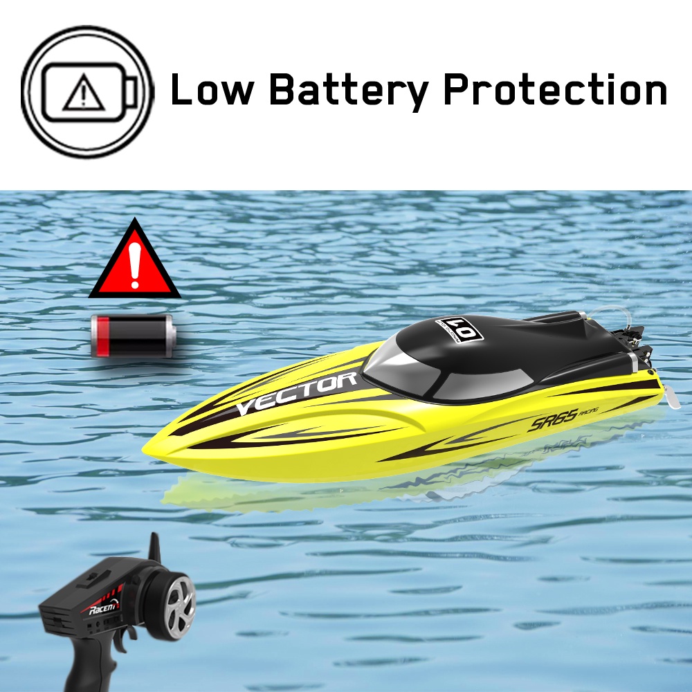 VOLANTEXRC RC Boat Racing High Speed 2.4GHZ 56kmh Brushless Self ...