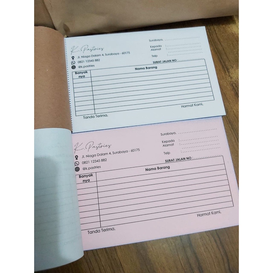 Print Custom NCR 2 Copies size 1/2 F4 Carbonless Receipt/Travel Letter ...