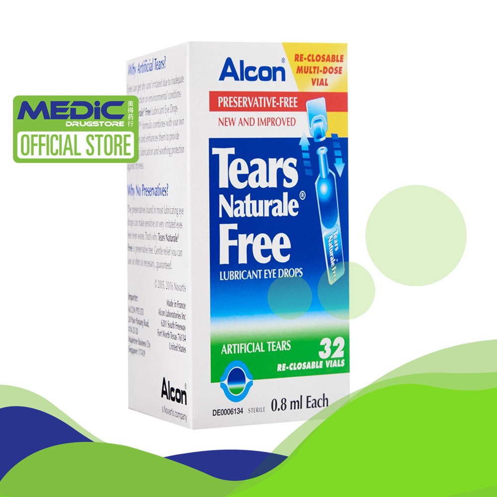 [Bundle of 2] Alcon Tears Naturale Free Lubricant Eye Drops 32S - By ...
