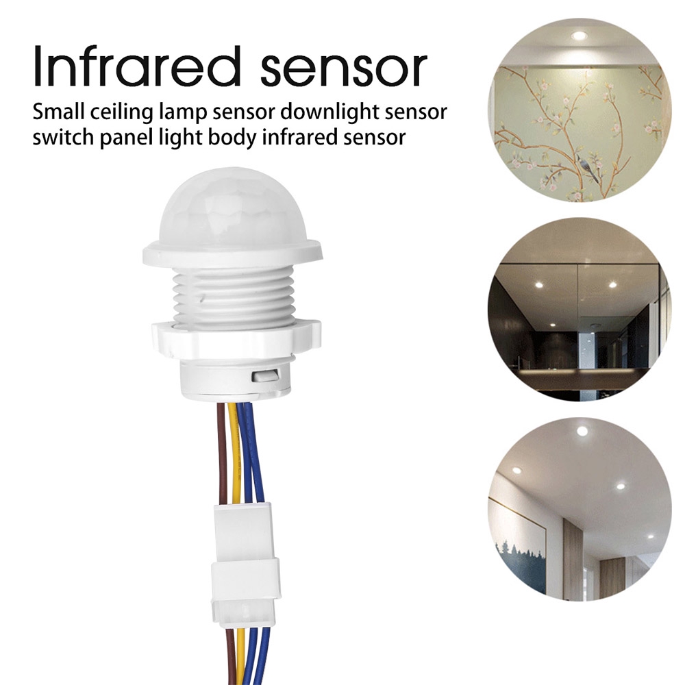 Automatic Sensor Light Switch PIR Sensor Detector LED 110V 220V ...