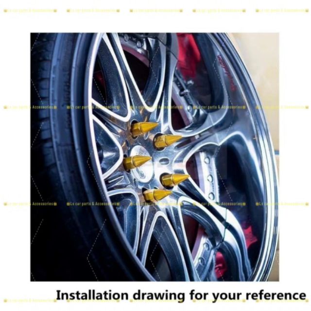 sport lug tire tayar spiked spike tyre blox 20pcs alloy nut wheel ...