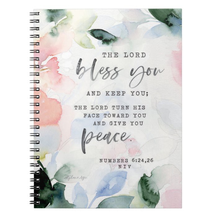 Christian Bible Verses A5 Size Single Line Notebook | Dairy Journal ...
