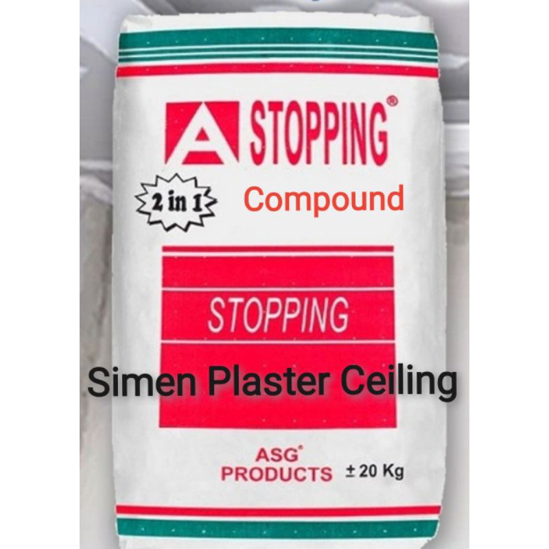 1 Kg Stopping Compound / Simen Plaster Ceiling | Shopee Singapore