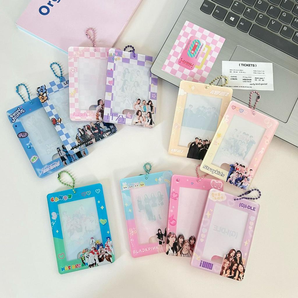 Nwjns LISA NCT aespa SKZ IVE GIDLE ATEEZ LESSERAFIM ITZY Acrylic Card ...