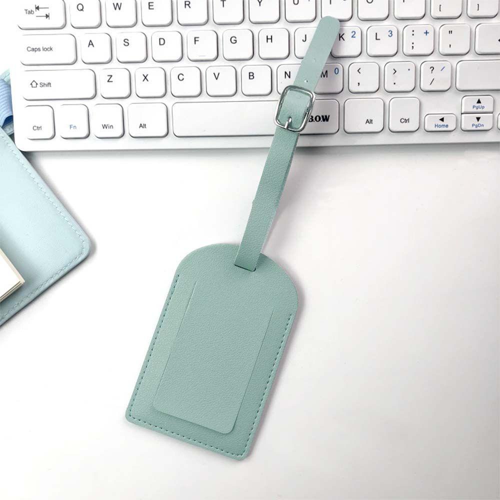 QUENTIN Luggage Tag Colorful Handbag Label Airplane Check-in PU Leather ...