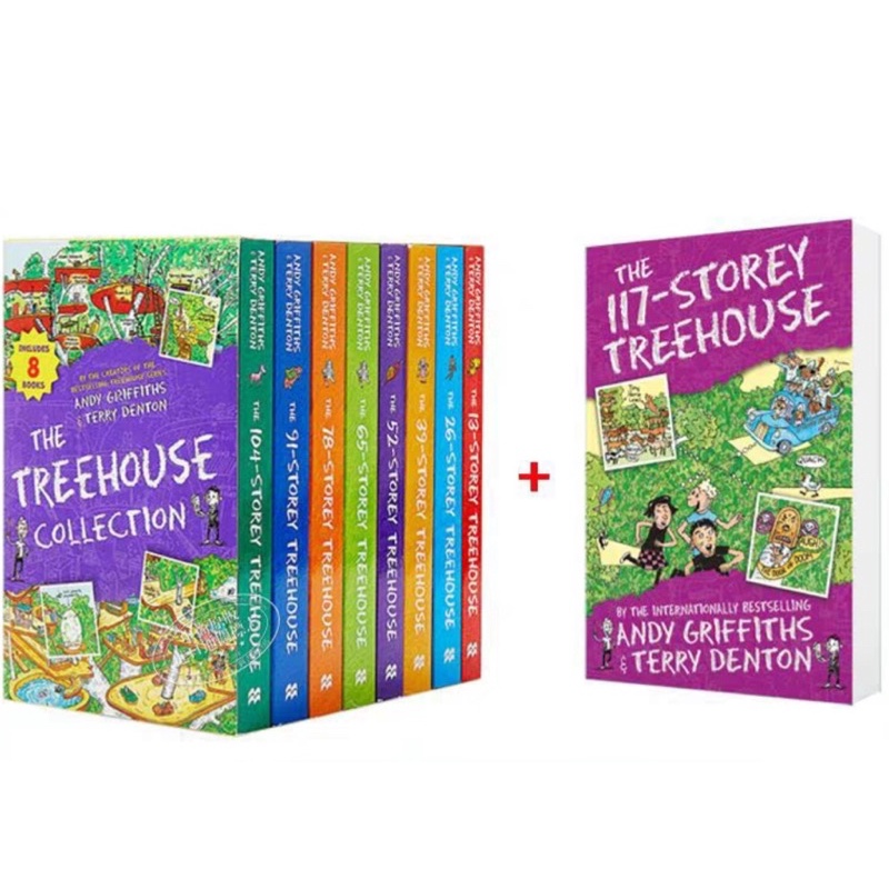 UK Genuine Storey Treehouse 9 books set by Andy Griffiths - Wimpy Kid ...