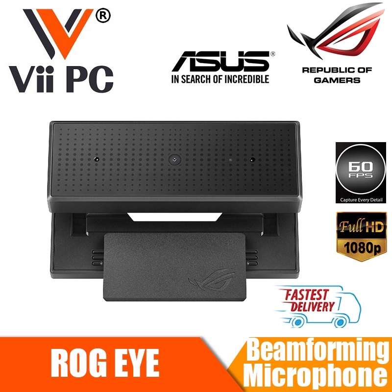 ASUS ROG Eye USB camera with Full HD 1080p streaming at 60fps, Face AE ...