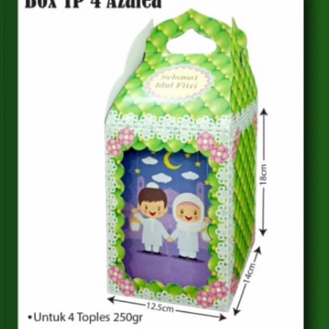 Box 4 Jars Of Eid Cake Box packaging 4 Jars Of Eid Cookies | Shopee ...