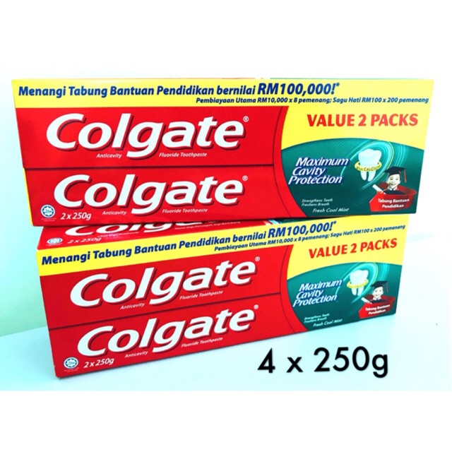 Colgate Maximum Cavity Protection Toothpaste • Green | 4 x 250g ...
