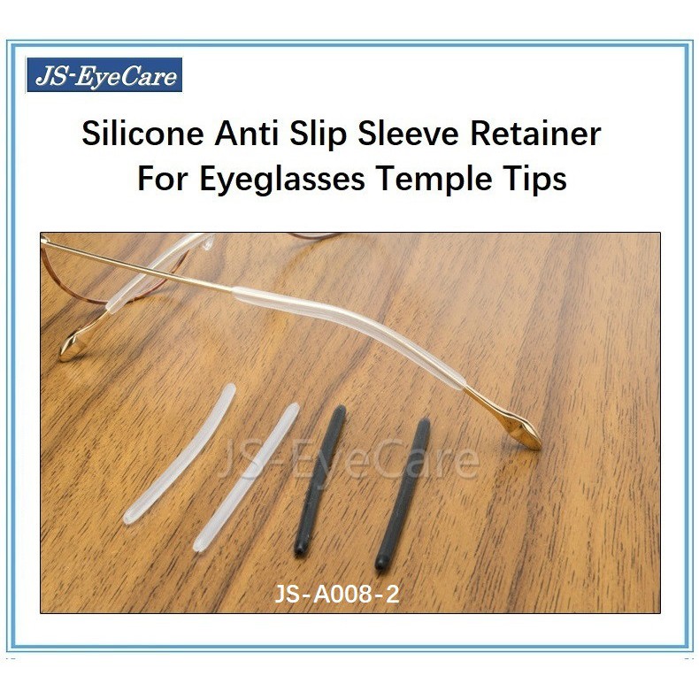 (2 Pair) JS-EyeCare Silicone Anti Slip Sleeve Retainer for Eyeglasses ...