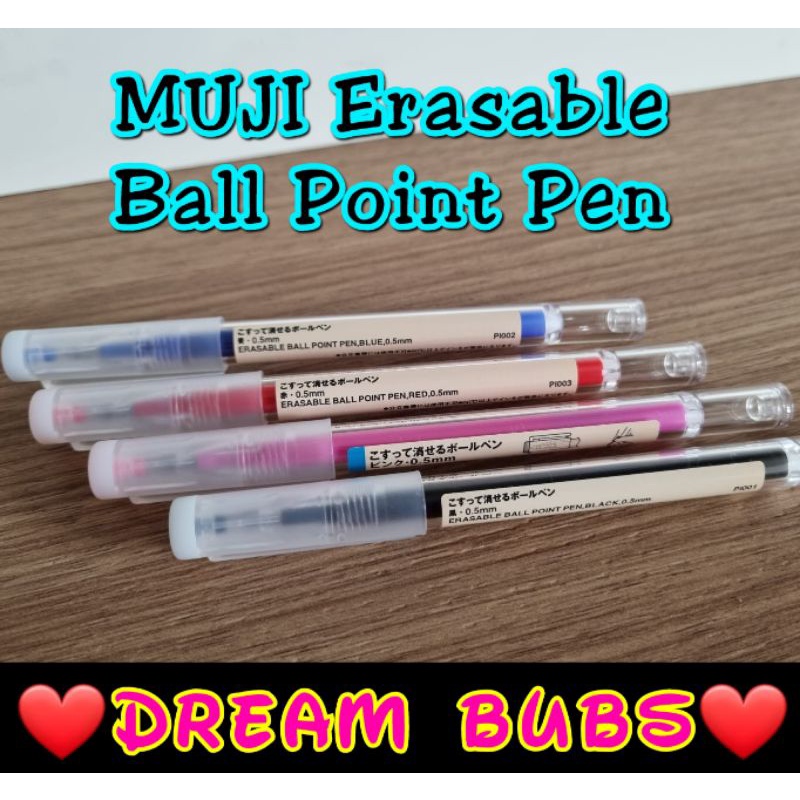 MUJI Erasable Ball Point Pen | Shopee Singapore