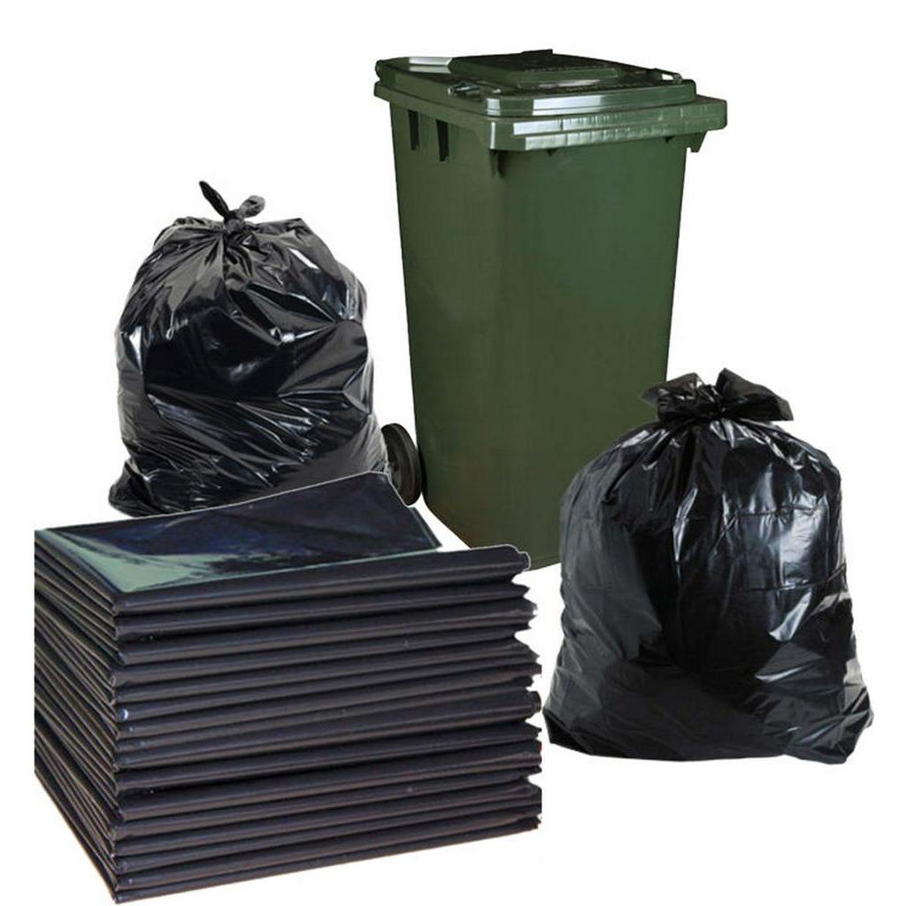 Heavy Duty Trash Bag 10pcs/Packet ~ Black Colour 38" x 45" Extra Large ...