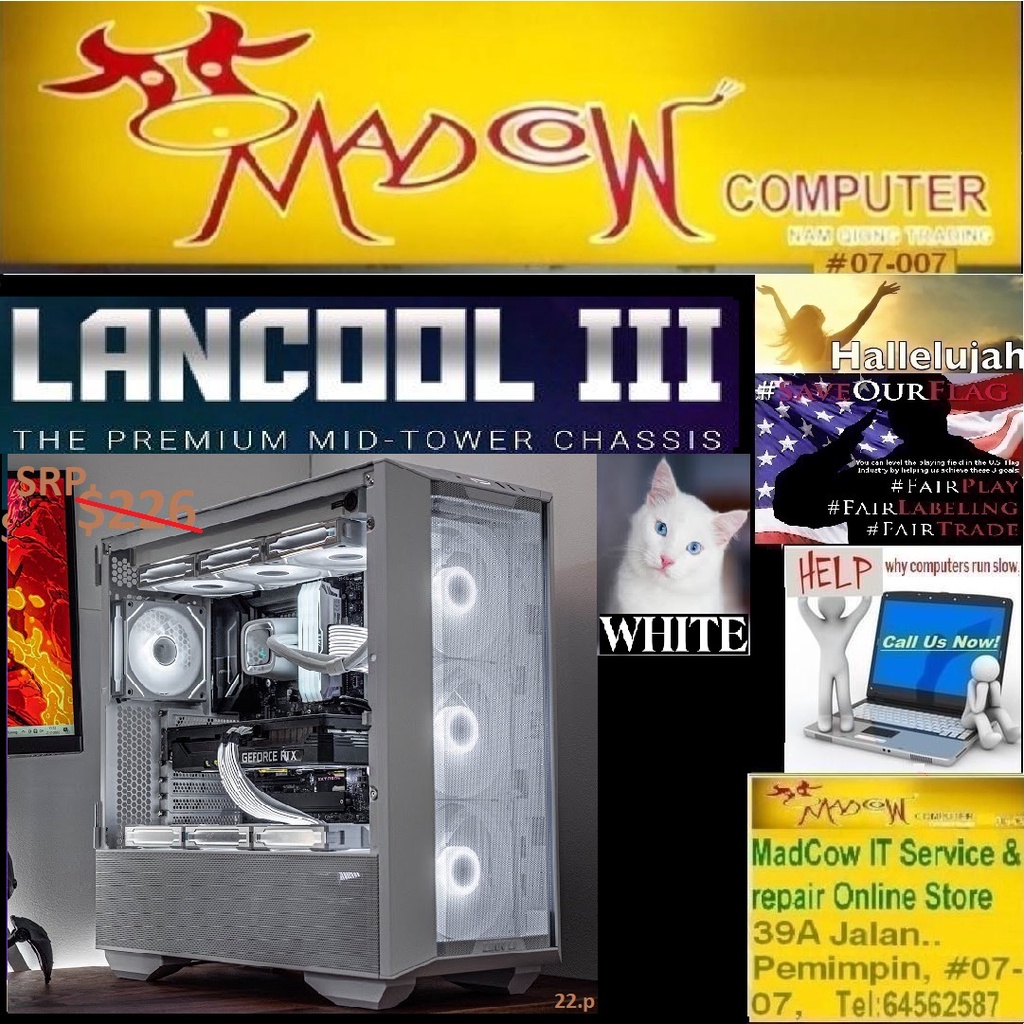 Lian li LANCOOL 3 III RGB ATX case-White(1Y), 10.10 Mega Sales ...