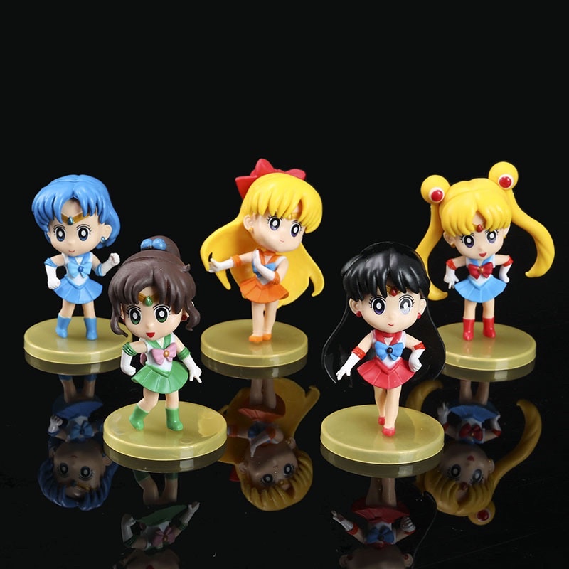 Bigger Than Before 5 Sailor Moon Set Model Cute To Collect. | Shopee ...