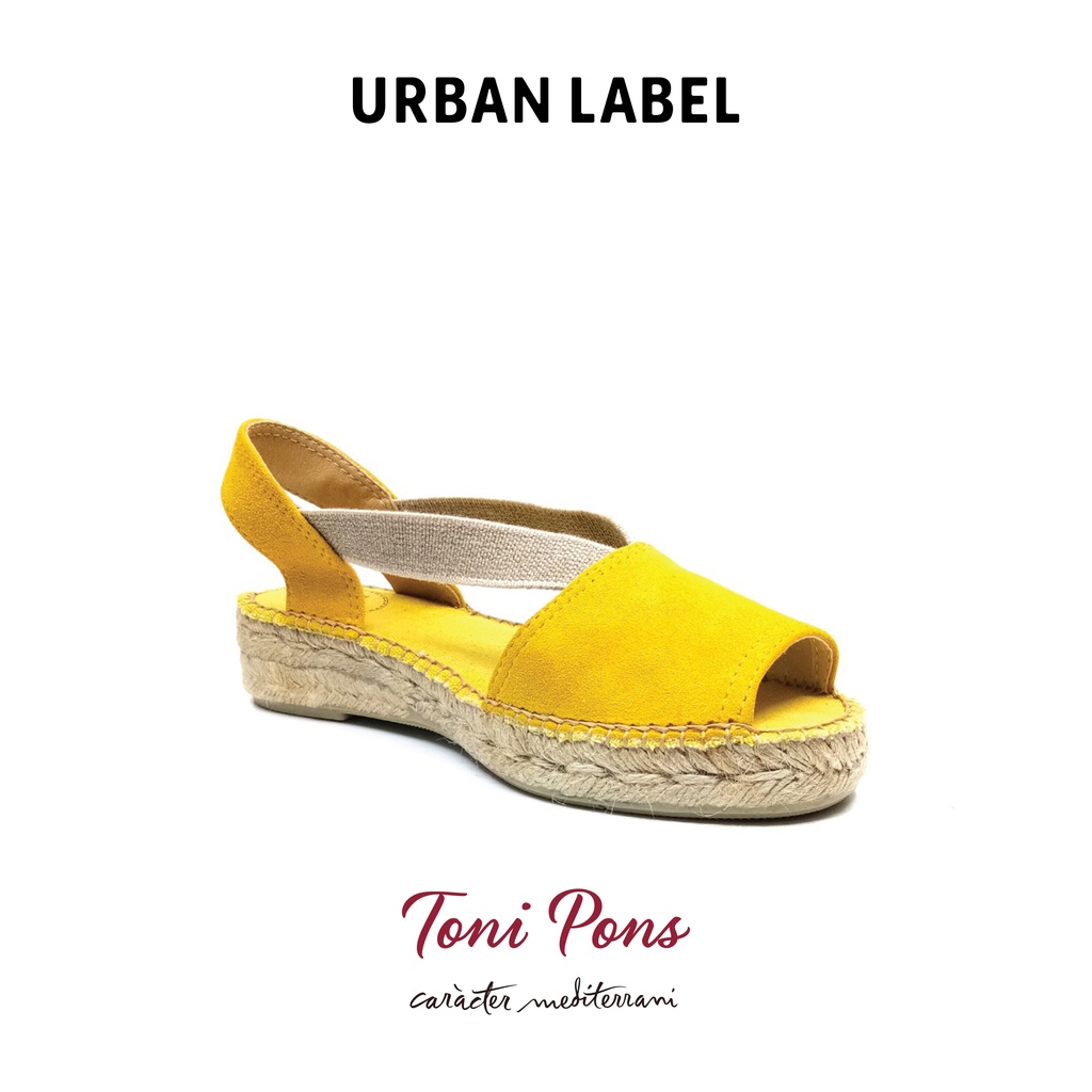URBAN LABEL | TONI PONS ELLA SANDAL SUEDE YELLOW | Shopee Singapore