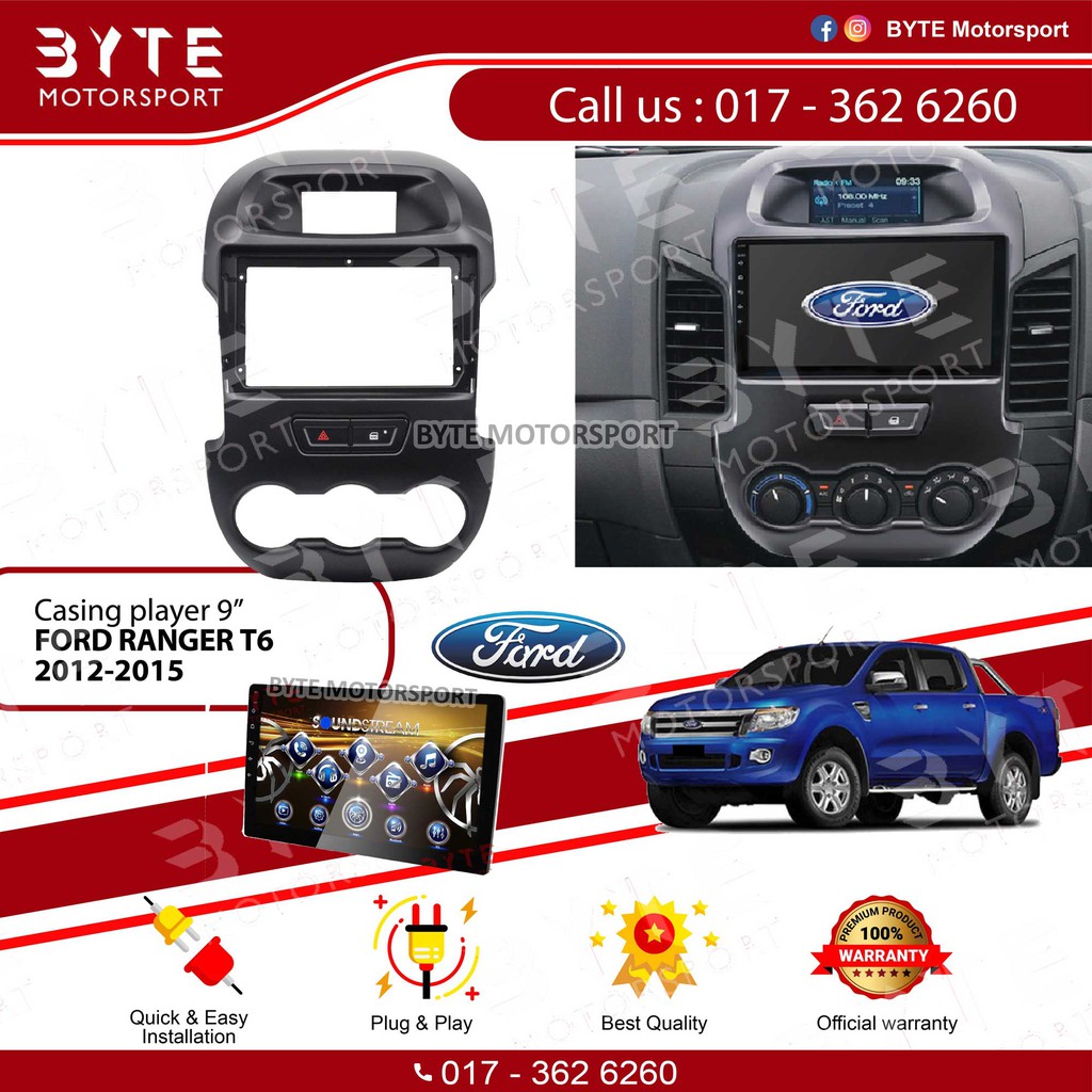 Ford Ranger T6 2012-2015 (High Spec) Soundstream Touch Screen High ...