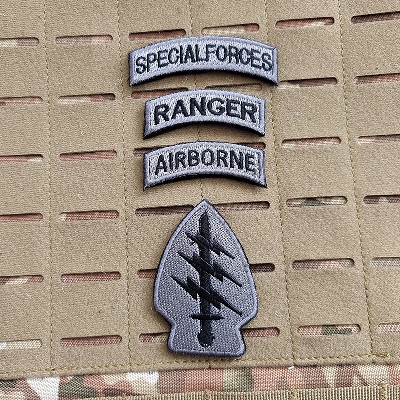 U.s. Army Lightning Special Forces Military Tactical Badge Embroidery ...