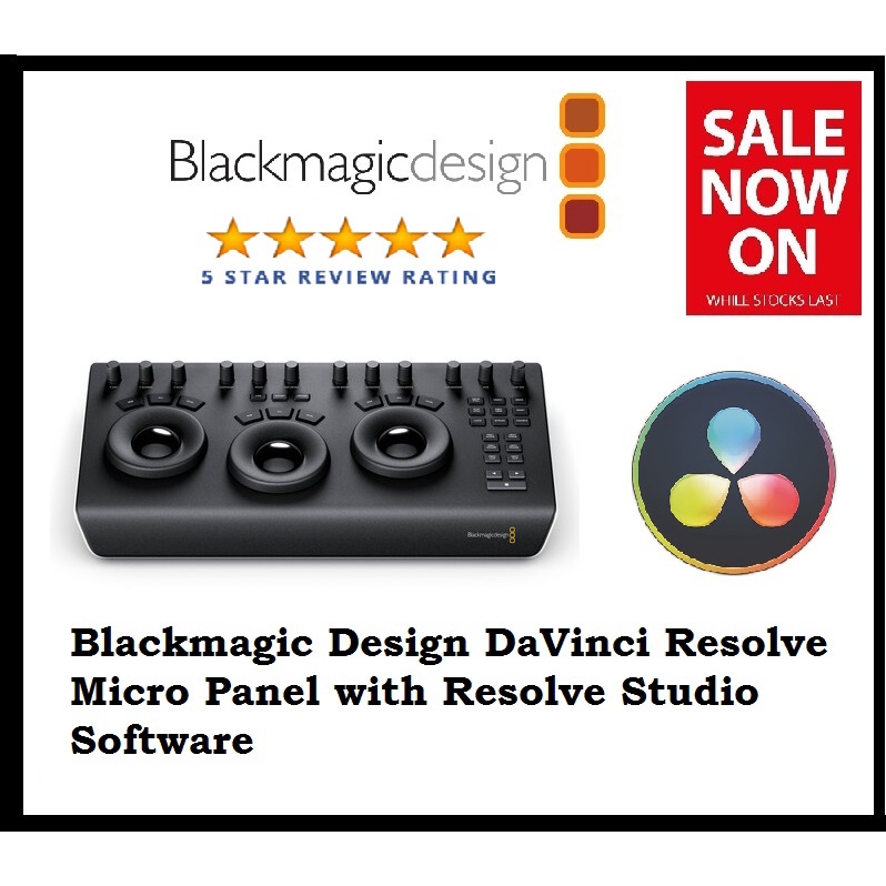 Blackmagic Design DaVinci Resolve Micro Panel with Resolve Studio ...
