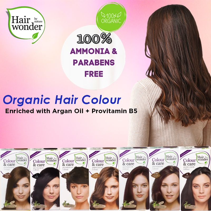 Hair Wonder Colour & Care | Organic Hair Dye | Hair Colour | Shopee ...