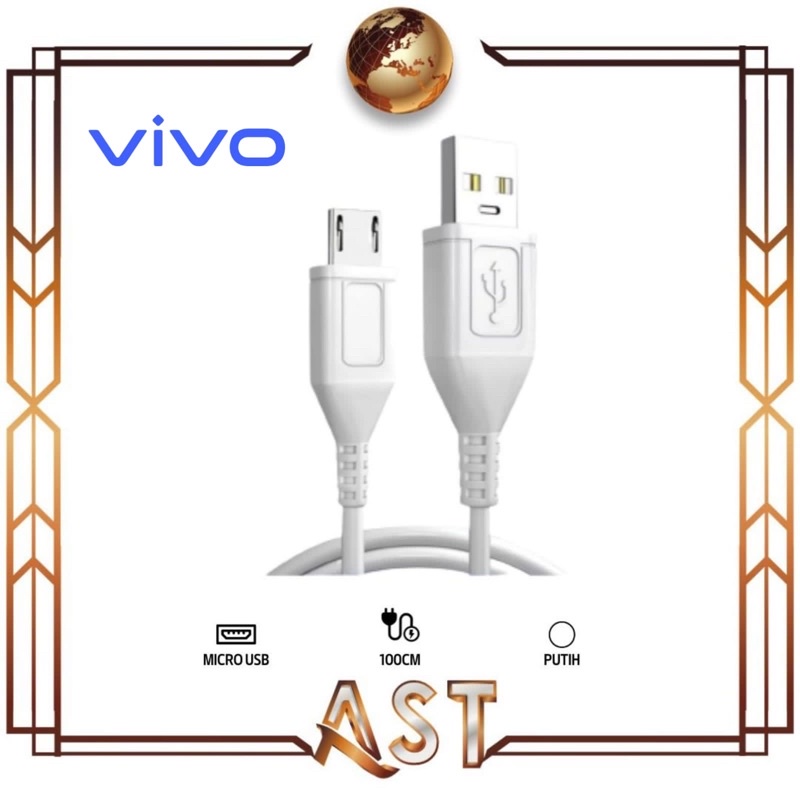 Data Cable Vivo Fast Charging Usb Micro Original All Type V7/V9/V15/Y53 ...