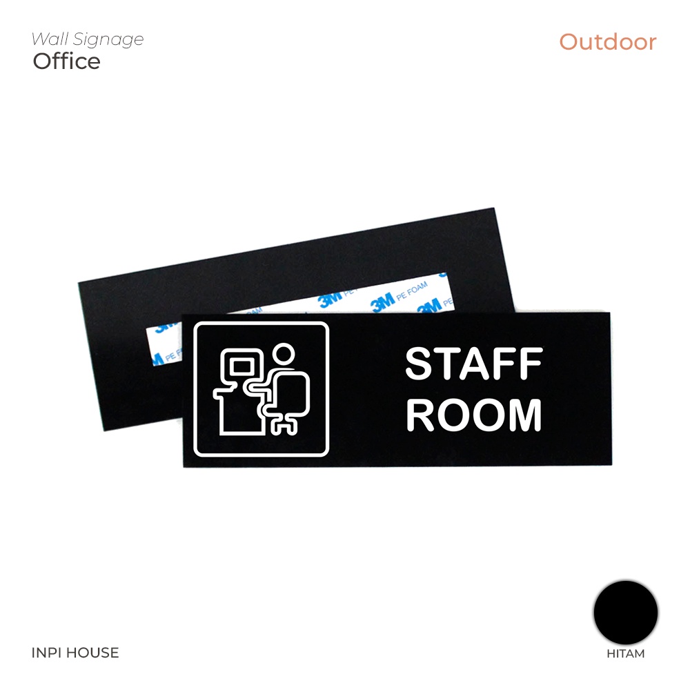 Staff room signage - staff room logo - staff room marker - acrylic ...