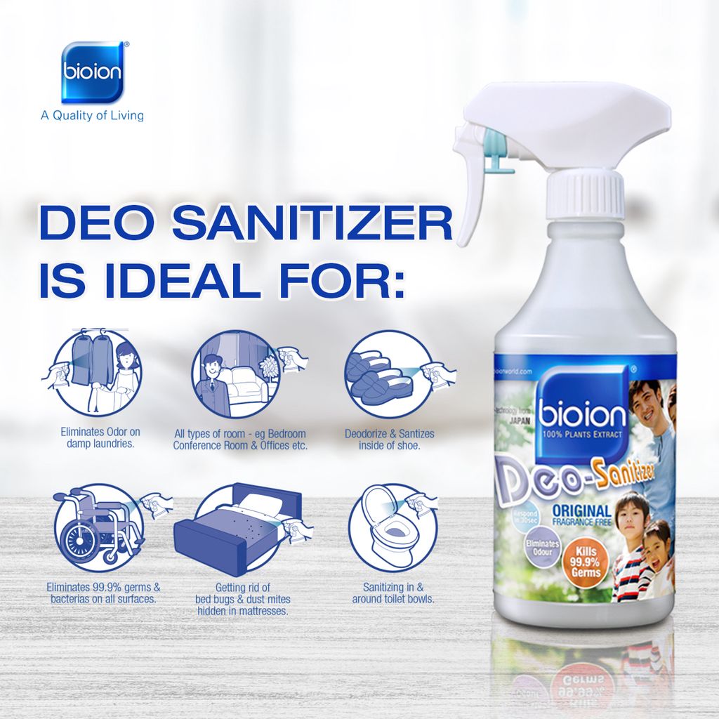 Bioion Deo Sanitizer 500ml | Shopee Singapore