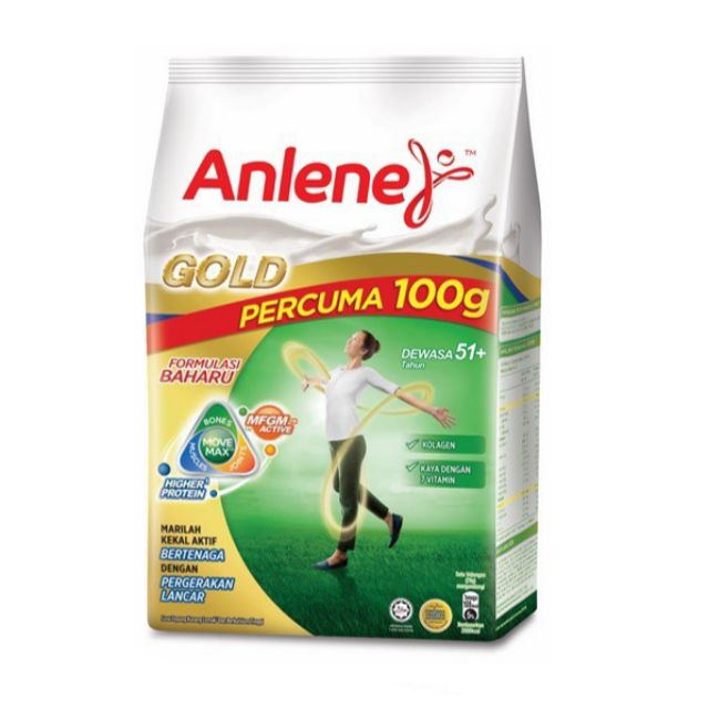 Anlene Gold 1kg + Free 100g = 1.1kg Milk Powder Drink (High Protein For ...