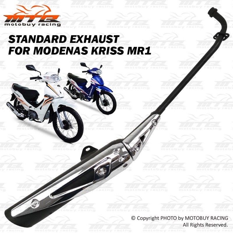 MODENAS KRISS MR1/KRISS 120 STANDARD EXHAUST | Shopee Singapore