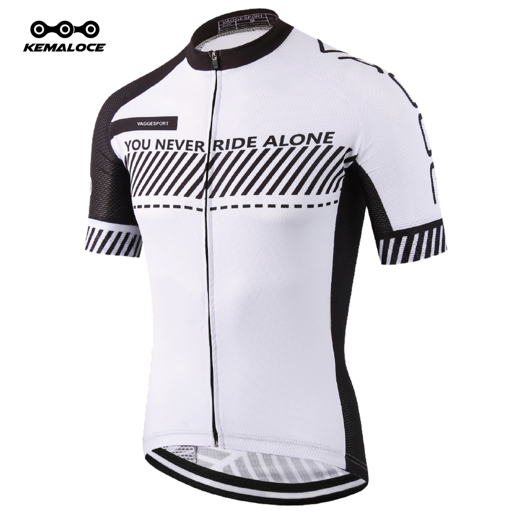 KEMALOCE White Cycling Jersey Wholesale Quick Dry China Cycles Top UV ...