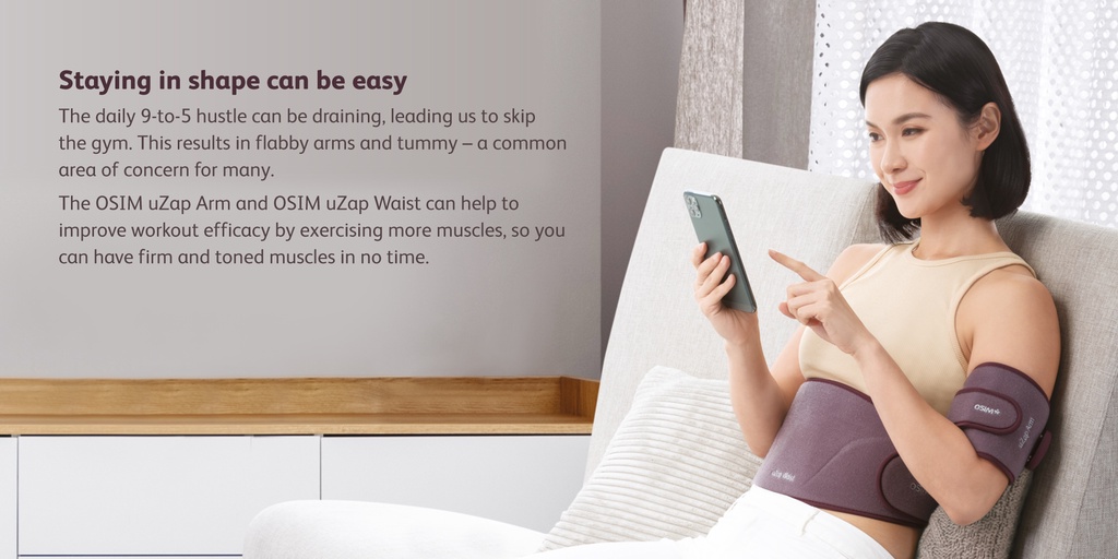 OSIM uZap Waist EMS Toning Belt | Shopee Singapore