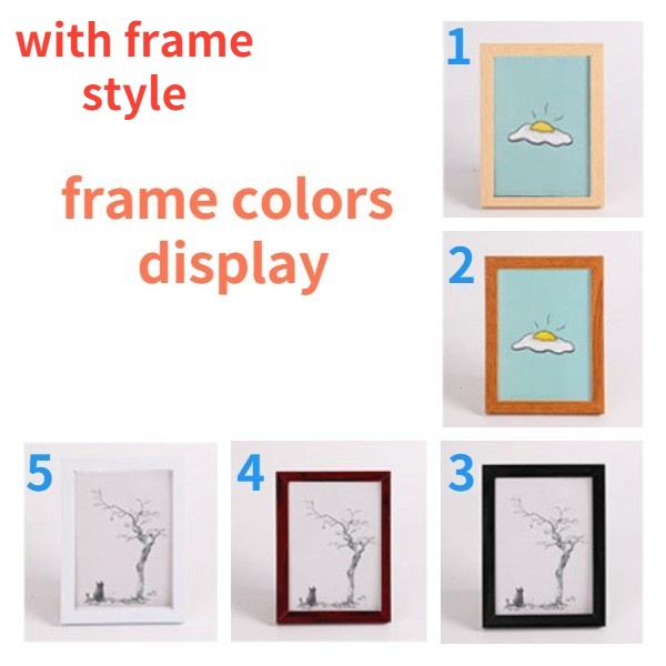 Nordic Simple Frame A4 A3 Black White Color Picture Photo Frames for ...