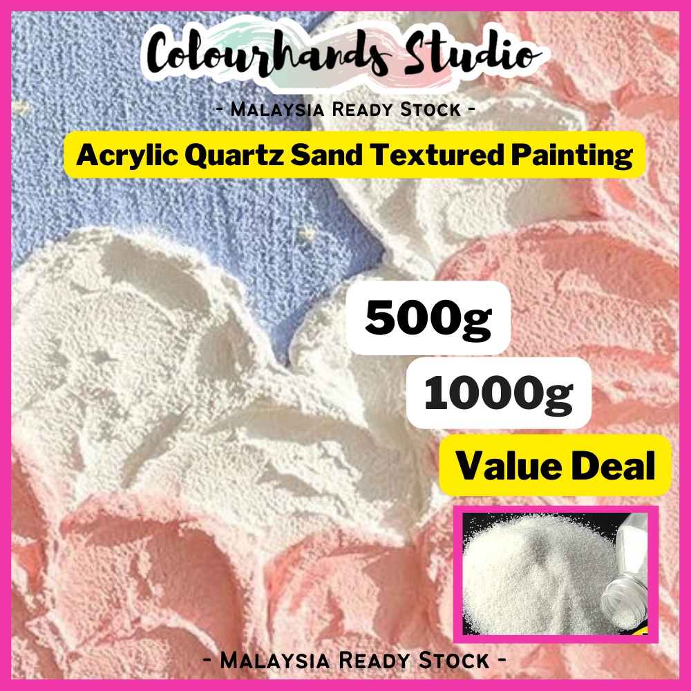 Quartz Sand Texture Painting 肌理画石英砂 Acrylic High Quality Pasir DIY Art ...