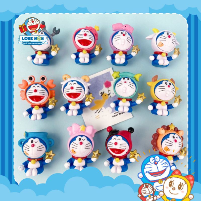 Doraemon MODEL OF 12 ZODIAC SIGNS TO DECORATE SCHOOL TABLE | Shopee ...