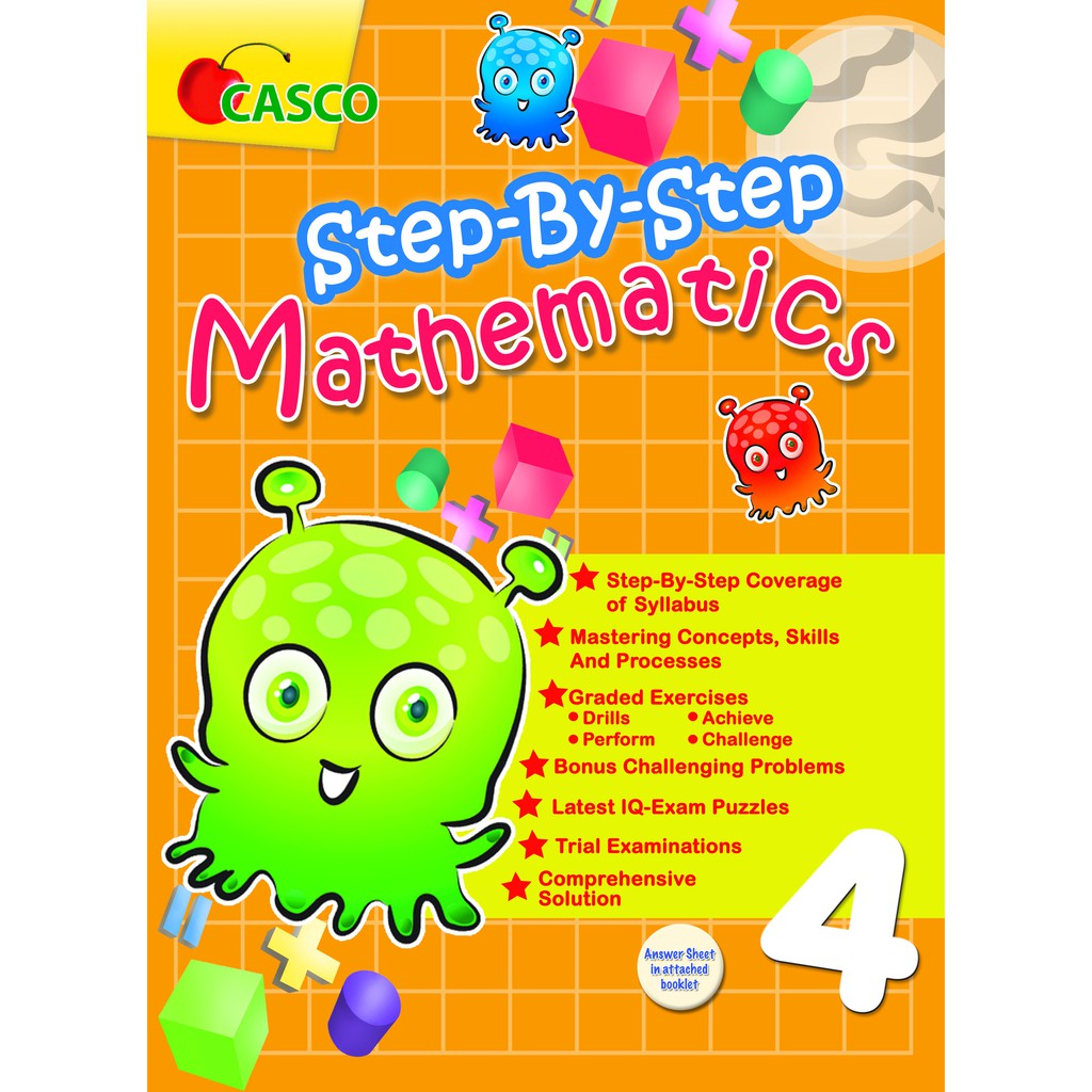 Step by Step Mathematics Primary 4 by Casco - Revised Edition | Shopee ...