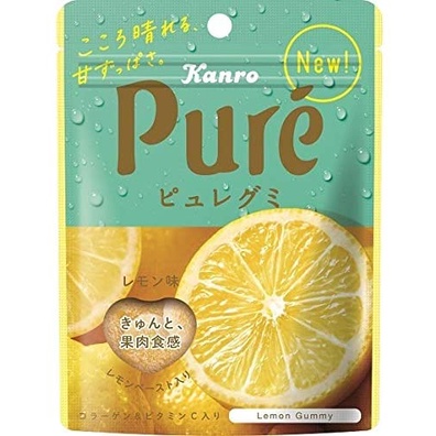 Japan KANRO Pure Gummi Lemon 56g | Shopee Singapore