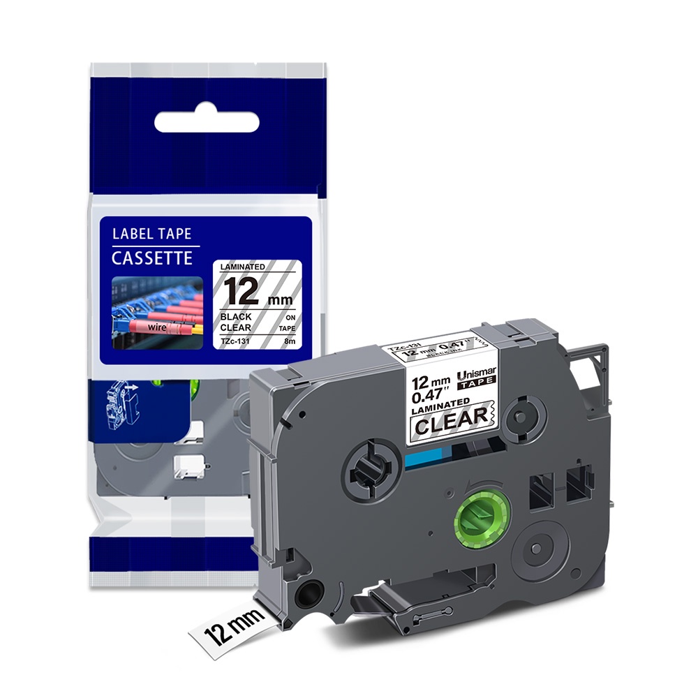 12mm Laminated Tape Compatible Brother Label Tape tze131 tze-131 tze ...