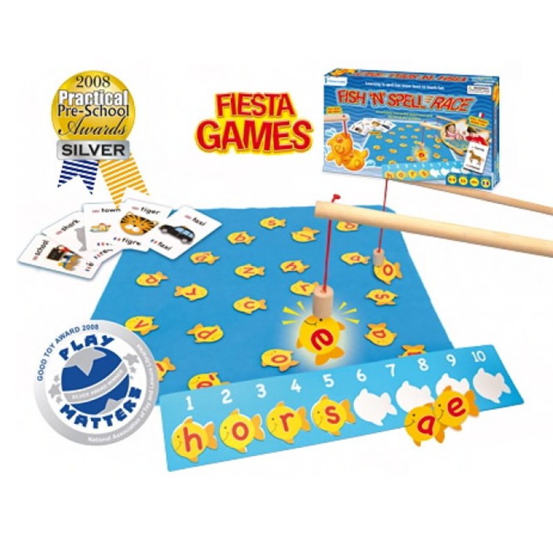 Fish n Spell Race Kids Fishing Game Spelling Game Educational Toy | Shopee Singapore