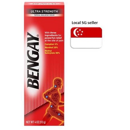 Bengay Ultra Strength Pain Relief Cream, 113G | Shopee Singapore