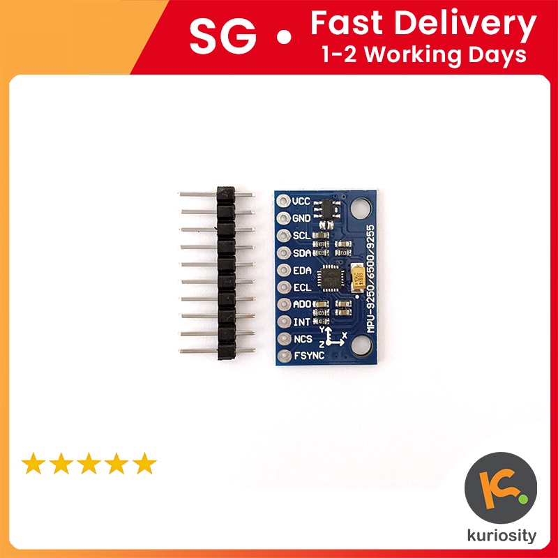 9DOF 9-Axis Accelerometer Gyroscope Magnetic Field Sensor MPU-9250 | Shopee Singapore