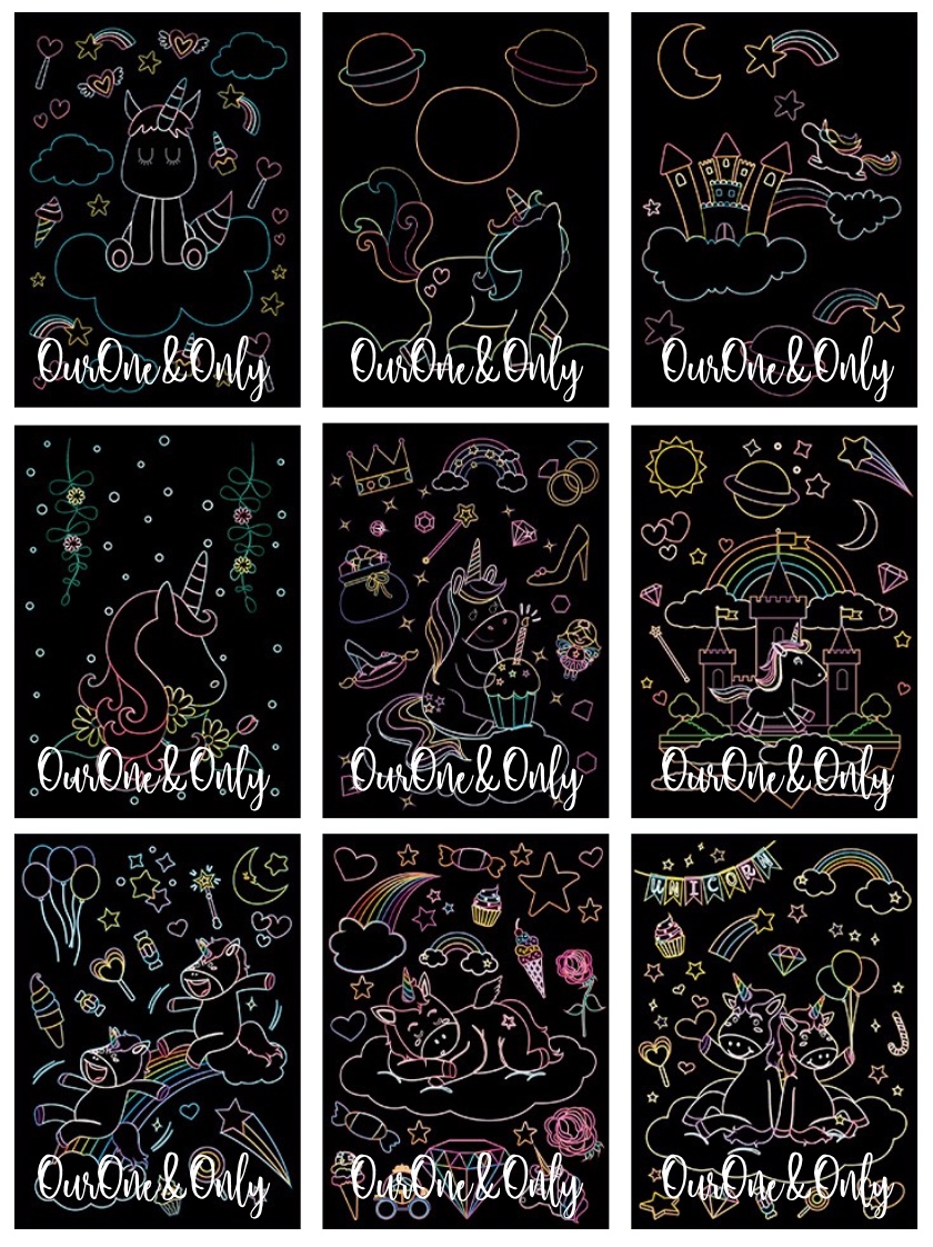 Scratch Artcards & Colouring Cards | Shopee Singapore