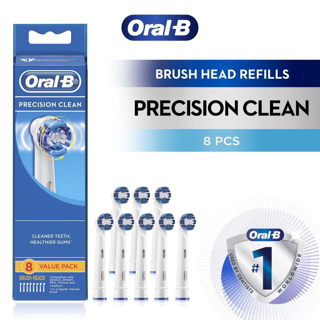 Oral-B Precision Clean Replacement Brush Heads (8 Count) | Shopee Singapore