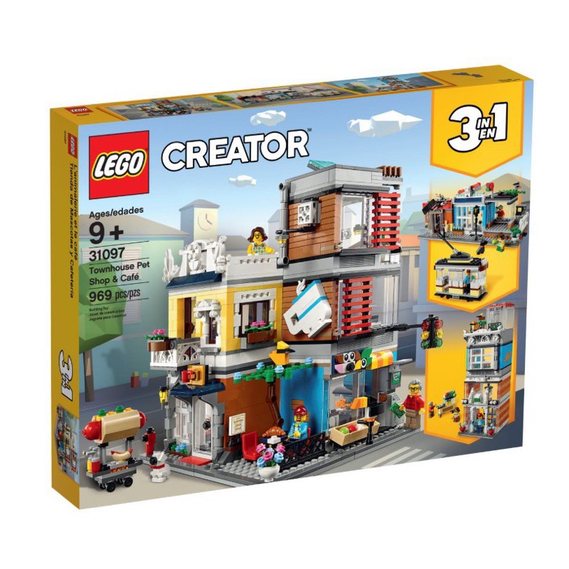 LEGO 31097 Creator Townhouse Pet Shop & Cafe 969pcs | Shopee Singapore