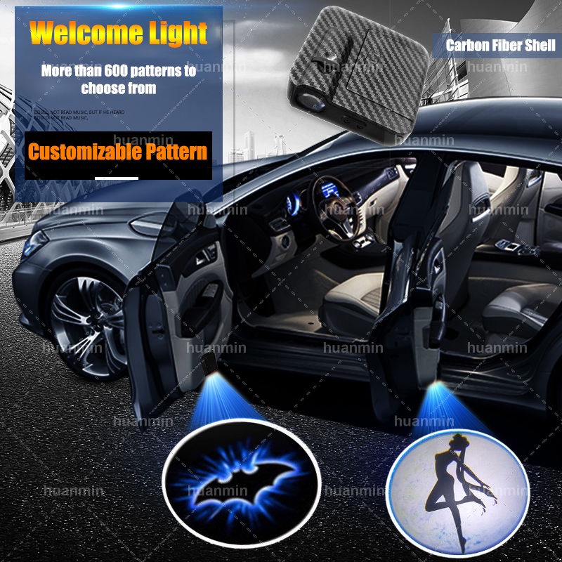 [Customizable Pattern] Car Door Light HD Led Welcome Lights Carbon ...