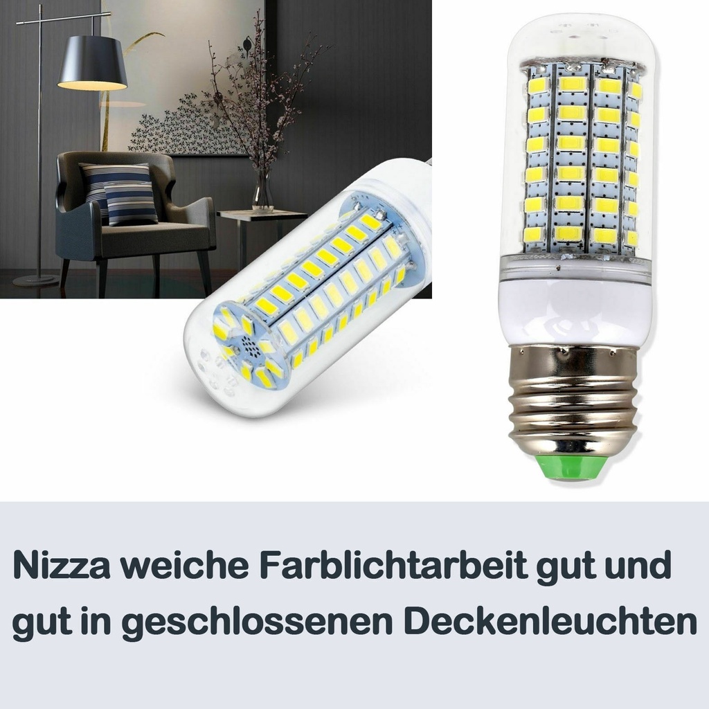 LED Corn Bulb E27 E14 3W 5W 7W 9W 12W 15W 5730 SMD Energy Saving Lamp AC220V Cool Warm Natural ...