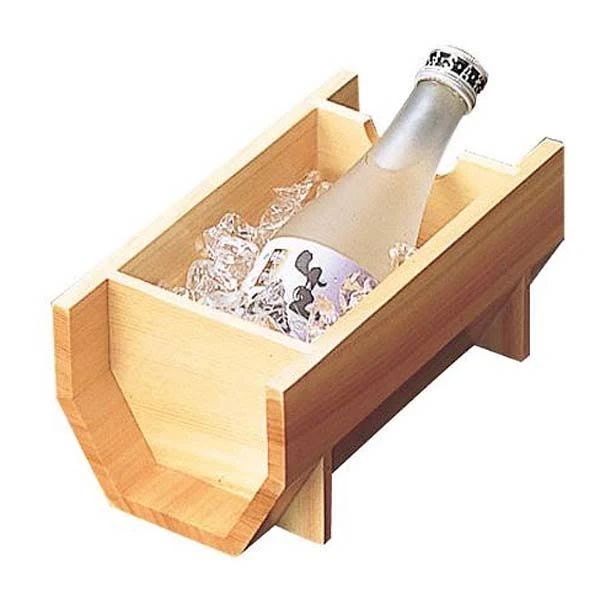 Wooden Ice Bucket 225 x 120 x 100 mm Chilled Sake Cooler Japan Made ...