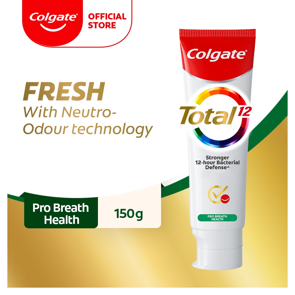 Colgate Total Pro Breath Health Antibacterial Toothpaste 150g | Shopee ...