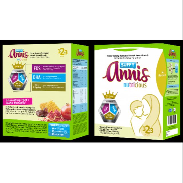 Suffy Annis Nutritious 1- 3 years (500g) | Shopee Singapore